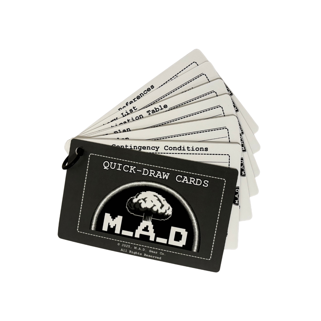 Quick-Draw Cards - Starter Pack – M.A.D. Gear
