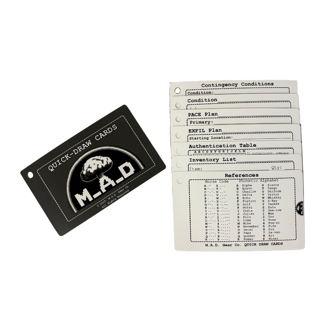 Quick-Draw Cards - Starter Pack – M.A.D. Gear